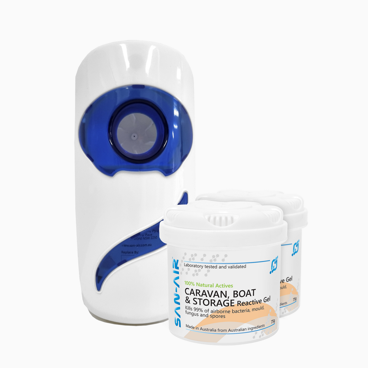 Air Diffuser (Model May Vary) & 2 x Caravan, Boat & Storage Gel Diffus ...